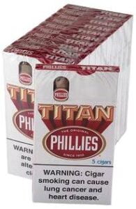 Phillies Titan Cigars made in USA, 20 x 5 packs, 100 total. Free ...